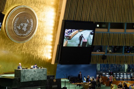 United Nations General Assembly Unga Holds Editorial Stock Photo ...