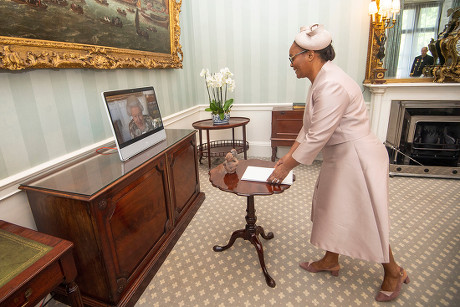 Queen Elizabeth Ii Appears On Screen Editorial Stock Photo - Stock ...