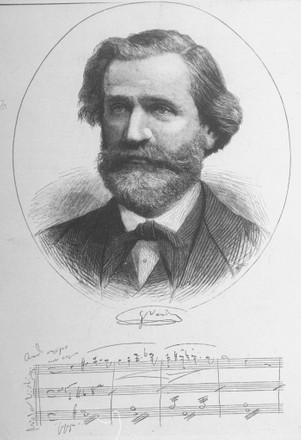 Engraved Cameo Italian Composer Giuseppe Verdi Editorial Stock Photo ...