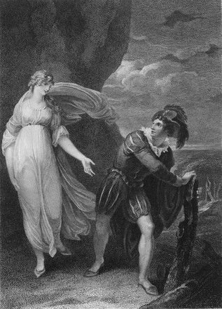 Undated Etching Character Puck William Shakespeares Editorial Stock ...