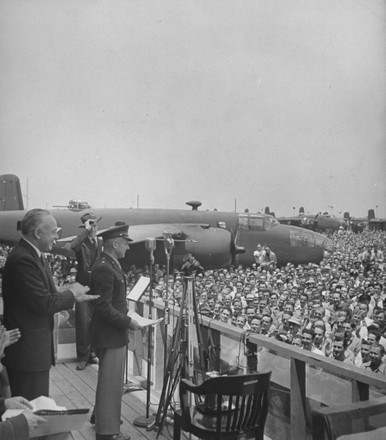 General James H Doolittle Speaking Crowd Editorial Stock Photo - Stock ...