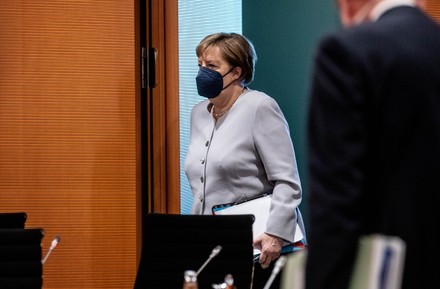 German Chancellor Angela Merkel Wears Face Editorial Stock Photo ...