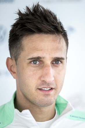 Switzerlands Soccer Player Mario Gavranovic Speaks Editorial Stock ...
