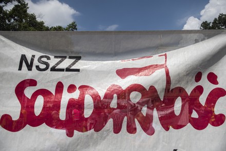 Legendary Logo Solidarnosc Solidarity Seen During Editorial Stock Photo ...
