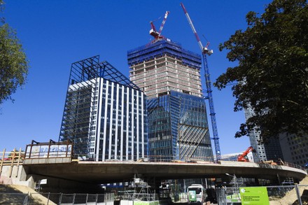 Construction Hekla Tower 220m High 49 Editorial Stock Photo - Stock ...