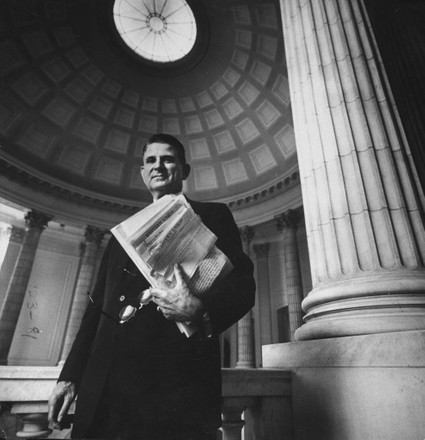 Congressman Oren Harris Holding Telegrams Testimony Editorial Stock ...