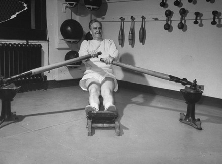 Bruce Barton Doing Rowboat Exercise Editorial Stock Photo - Stock Image ...