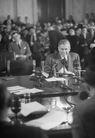 Henry Wallace Testifying Before Senate Armed Editorial Stock Photo ...