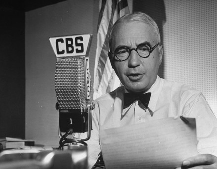 Elmer Davis Typing On Typewriter Editorial Stock Photo - Stock Image ...