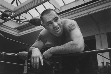 Boxer Bobo Olson Being Interviewed About Editorial Stock Photo - Stock ...