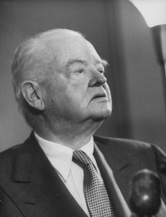 Herbert C Hoover Sitting Front Mick Editorial Stock Photo - Stock Image ...