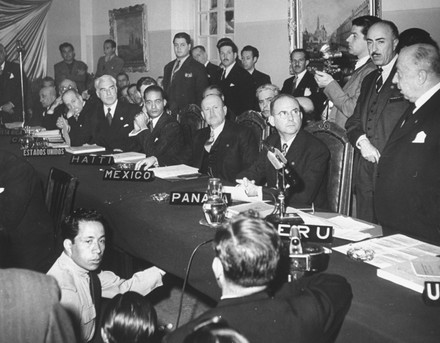 7 American delegates of pan american conference Stock Pictures ...