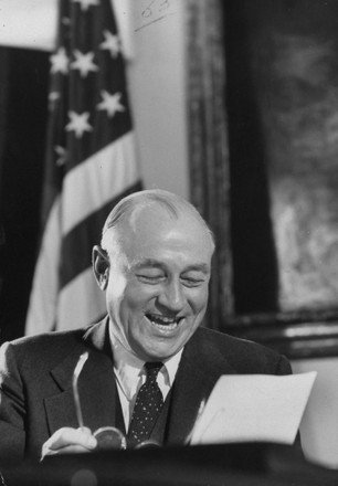 Secretary Treasury George M Humphrey Laughing Editorial Stock Photo ...