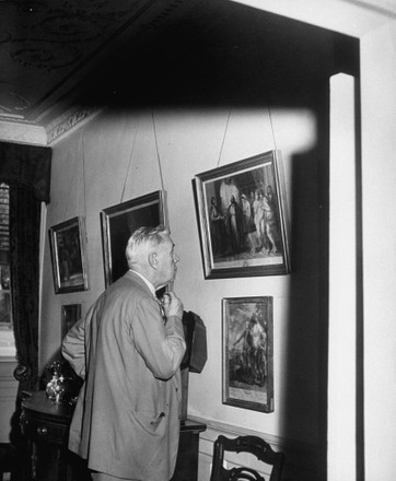 Colonel Robert R Mccormick Looking Paintings Editorial Stock Photo ...
