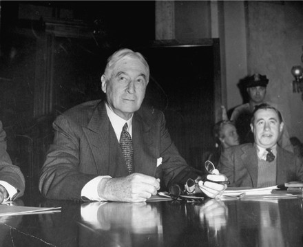 Bernard M Baruch During Manpower Hearing Editorial Stock Photo - Stock ...