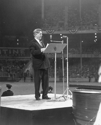 Henry Wallace Giving Speech Yankee Stadium Editorial Stock Photo ...