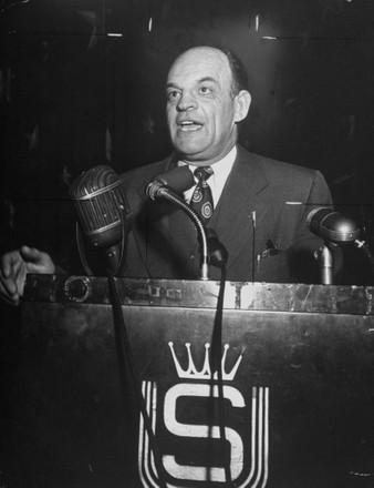 March 1951 Joseph Curran Speaking United Editorial Stock Photo - Stock ...