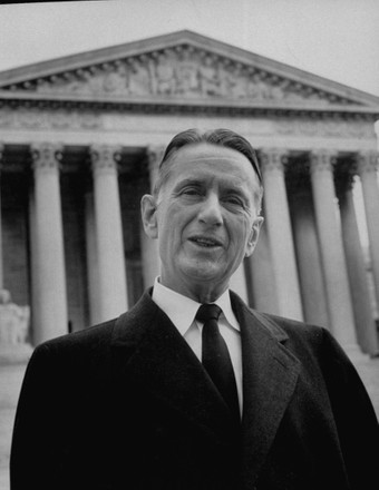 Justice Charles E Whittaker Arriving Special Editorial Stock Photo ...