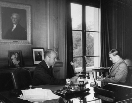 Ambassador William C Bullitt Dictating Letter Editorial Stock Photo ...