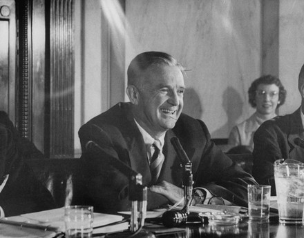 Senator Stuart Symington Making Speech Capital Editorial Stock Photo ...