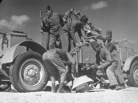 July 1940 Egyptian Soldiers Working On Editorial Stock Photo - Stock ...