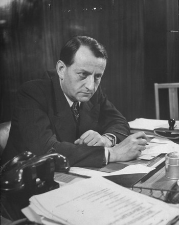 French Author Andre Malraux Working His Editorial Stock Photo - Stock ...