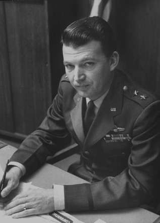 Rocket Researcher Gen Bernard Schriever Posing Editorial Stock Photo ...