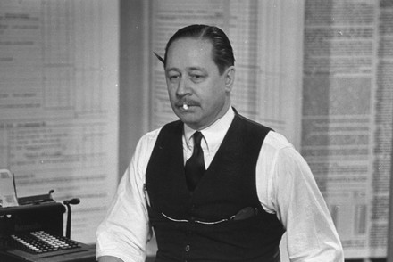 Writer Robert Benchley Holding Large Diagram Editorial Stock Photo ...