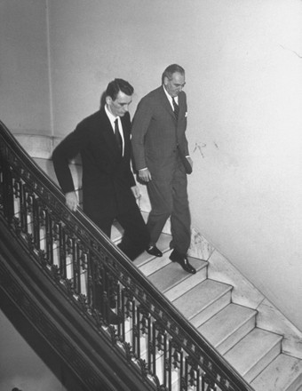 Dean Acheson R Walking Down Stairs Editorial Stock Photo - Stock Image ...
