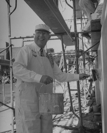 Governor Earl Warren Contributing Mass Painting Editorial Stock Photo ...