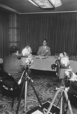 Estes Kefauver Speaking Press Conference Editorial Stock Photo - Stock ...