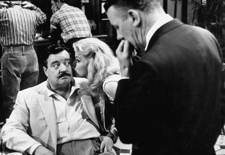 Actor Jackie Gleason L Being Kissed Editorial Stock Photo - Stock Image ...