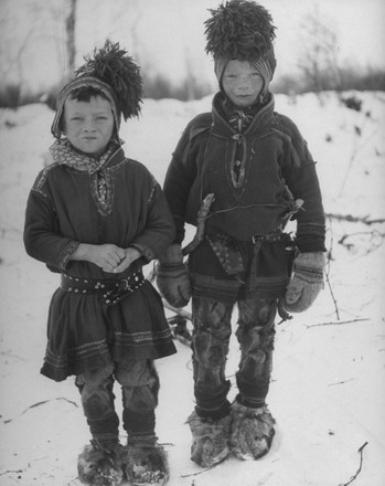 Saami Children Wearing Native Clothing Editorial Stock Photo - Stock ...