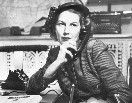 Martha Rountree Talking On Telephone Editorial Stock Photo - Stock ...