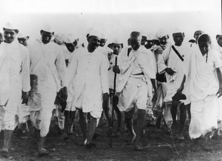 During Salt March Protests Mahatma Gandhi Editorial Stock Photo - Stock ...