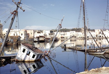 View Sunken Boats Harbor Bizerte Tunisia Editorial Stock Photo - Stock ...