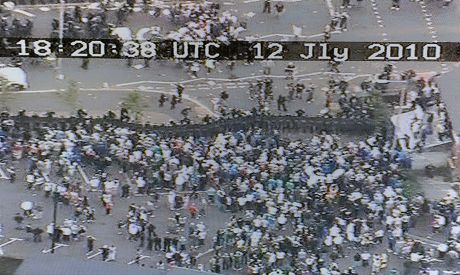 Psni Footage Rioters Attacking Police Ardoyne Editorial Stock Photo ...