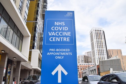 Nhs Covid19 Vaccine Centre Sign Seen Editorial Stock Photo - Stock ...
