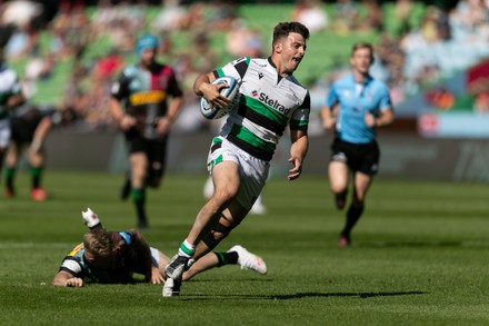 Adam Radwan Newcastle Flacons Runs Ball Editorial Stock Photo - Stock ...