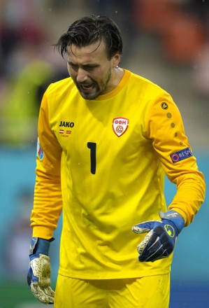 North Macedonias Goalkeeper Stole Dimitrievski Reacts Editorial Stock ...