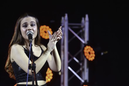 Singer Gisela Quiros Seen Performing Lhospitalet Editorial Stock Photo ...