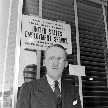 Portrait Governor Harold Stassen Near Sign Editorial Stock Photo ...