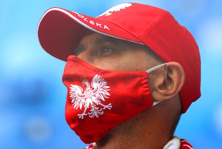 Fan Poland Wears Protective Face Mask Editorial Stock Photo - Stock ...