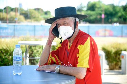 Spain Fan Outside La Cartuja Stadium Editorial Stock Photo - Stock ...
