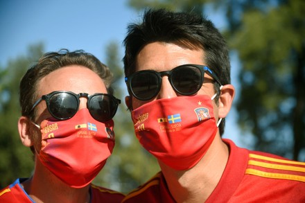 Spain Fans Outside La Cartuja Stadium Editorial Stock Photo - Stock ...