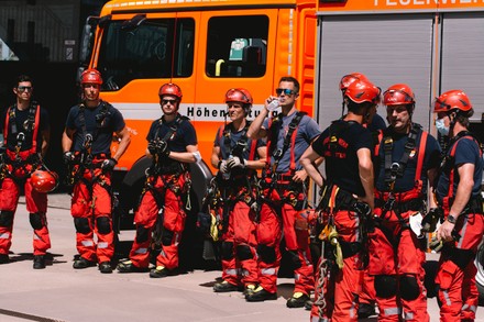Cologne Fire Department High Rise Rescue Exercise, Germany - 14 Jun ...