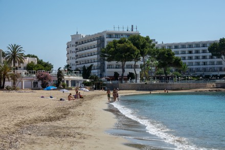 Quiet Beach Es Canar Ibiza Editorial Stock Photo - Stock Image ...