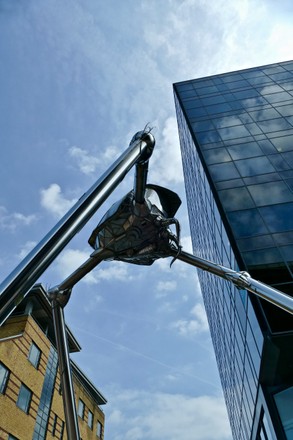 Woking Martian Statue By Michael Condon Editorial Stock Photo - Stock ...