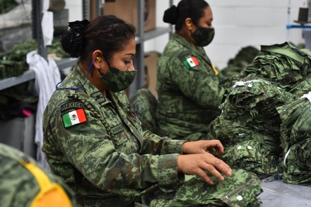 Military Manufactures Uniforms Members Mexican Army Editorial Stock ...