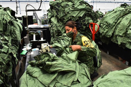 Military Manufactures Uniforms Members Mexican Army Editorial Stock ...